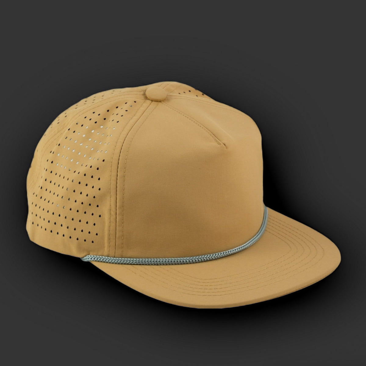 Perforated Straw / Silver Rope – Blank Rope Hats