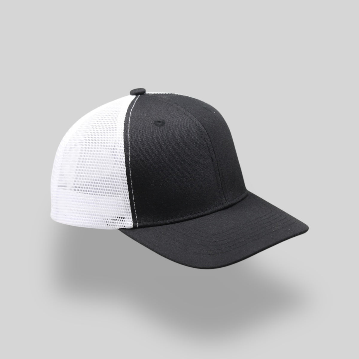 Trucker Black / White – Blank Rope Hats