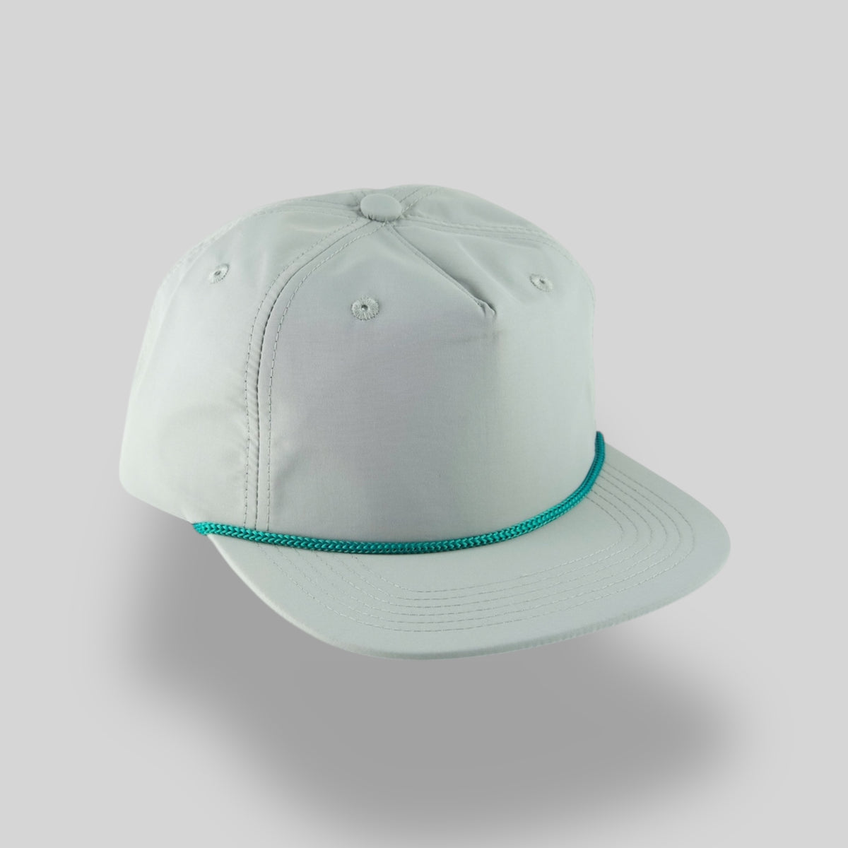 Light Grey / Teal – Blank Rope Hats