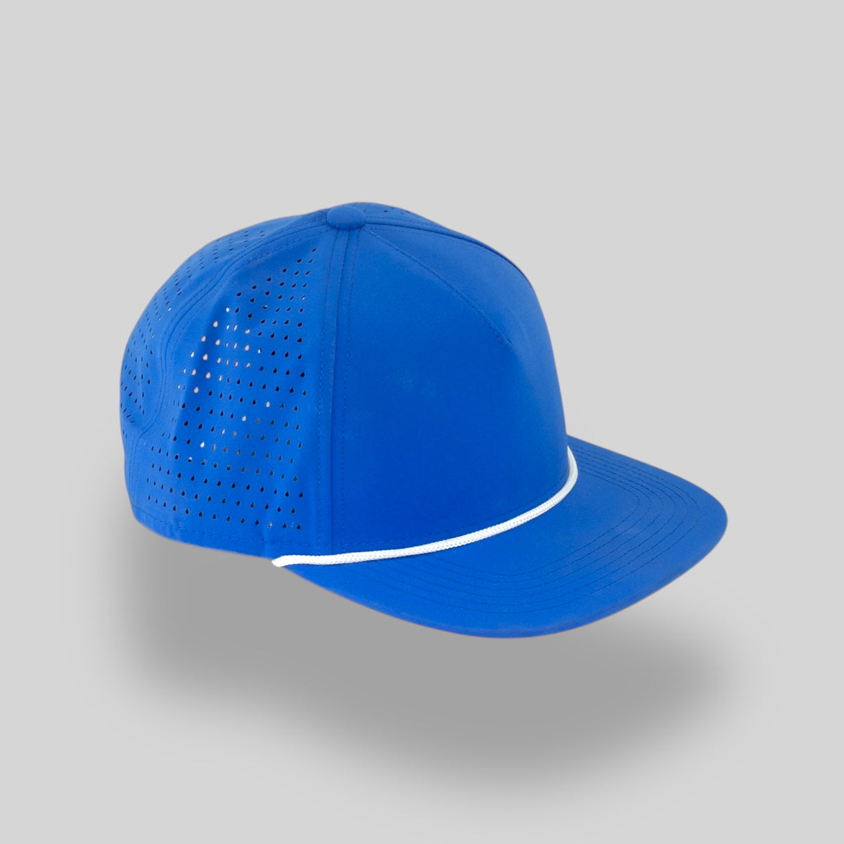 Perforated Structured Royal Blue / White Rope – Blank Rope Hats