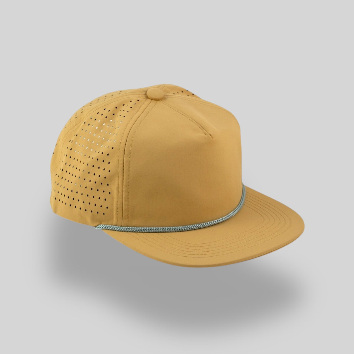 Perforated Straw / Silver Rope – Blank Rope Hats