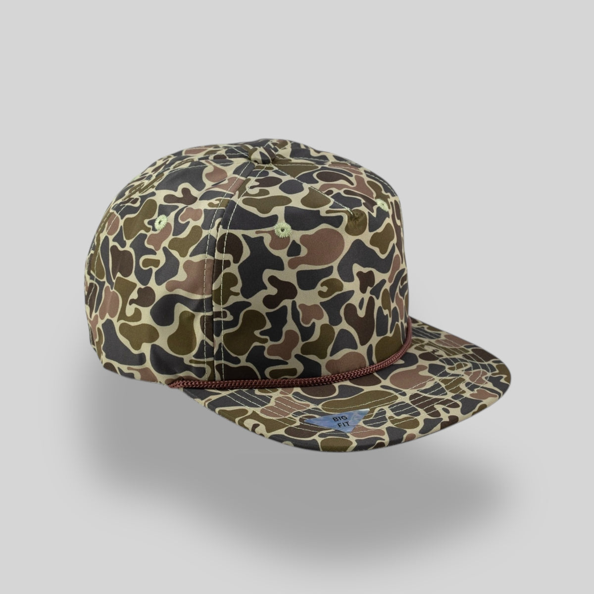 Big Fit Bayou Camo / Brown Rope – Blank Rope Hats