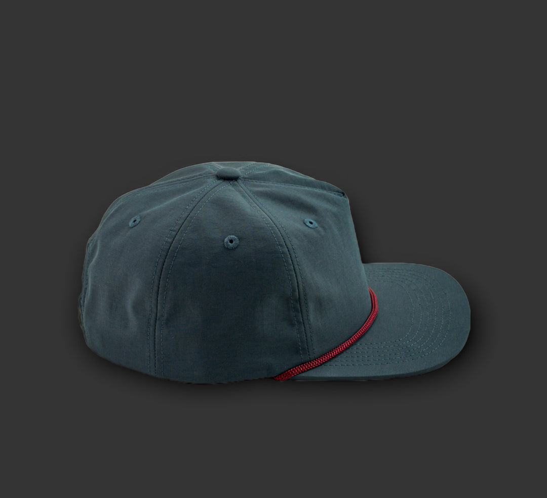 Gunmetal / Burgundy Rope – Blank Rope Hats